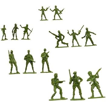 Amazon.com: Big Bag of Blue Army Plastic Toy Soldiers (bulk set of 144 ...