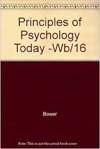 Amazon.com: Principles of Psychology Today (9780075551232): Gordon H ...