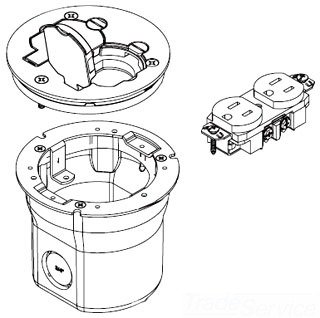 Walker 862Db Pvc Floor Box Assembly with Cover: Amazon.com: Industrial ...
