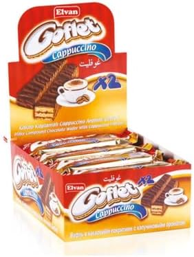 Elvan Goflet Cappuccino Cream Milky Compound Chocolate Wafer, 28 Gm ...