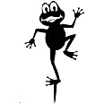 Amazon.com: Generic Funny Frog Plant Stakes and Garden Stakes Black ...