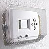 BISupply A/C Thermostat Lock Box with Key M 1pk - Plastic Locking Wall ...