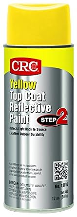 CRC 18016 Yellow Reflective Paint - Top Coat, 12 WT oz, 16 fl. oz ...