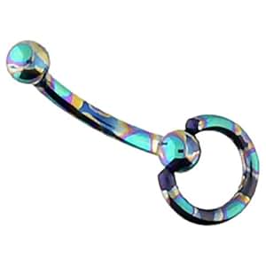 Amazon.com: Titanium Curved Barbells Prince Albert Rings: Jewelry