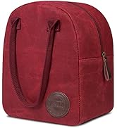 Amazon.com: Asebbo Waxed Canvas Lunch Bag - Reusable Lunchbox for ...