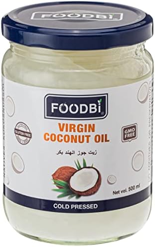 Foodbi Virgin Coconut Oil 500Ml In Glass, White price in UAE | Amazon ...