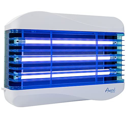 Awoco LED 15 W Wall Mount Sticky Fly Trap Lamp with 3 LED UV Lights for ...