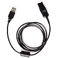 Amazon.com: DA95 USB QD Cable Adapter Compatible with Plantronics H251 ...