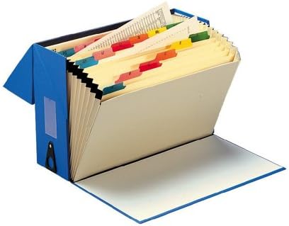 5 Star Office Aktenmappe mit 20 Fächern (A-Z Kanzleipapier) blau ...