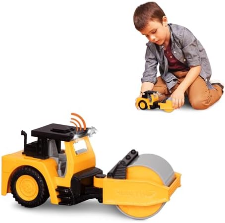 Driven by Battat Micro Steam Heavy-Duty Roller, Light, and Sound – Trucks and Construction Toys ...