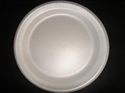 100 x 9" Foam Plates (Disposable Polystyrene Plates) (TP3) (free P&P on ...
