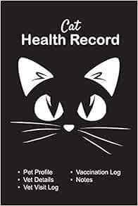 Cat health record: Cat vaccine record book | Pet health record | Puppy ...