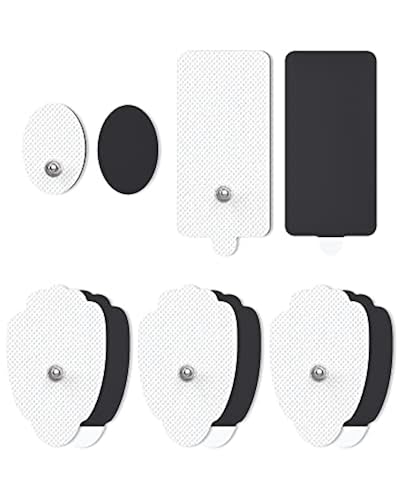 TENS Unit Replacement Pads 10 Packs, Upgraded Reusable Latex Free ...