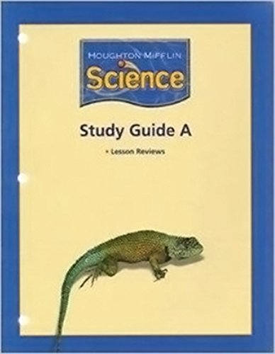 Amazon.com: Houghton Mifflin Science: Study Guide “A” Extra Support BLM/TAE Book Grade 4: ...