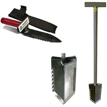 Amazon.com: Lesche T-Handle Serrated Shovel Digging Tool Right Side ...