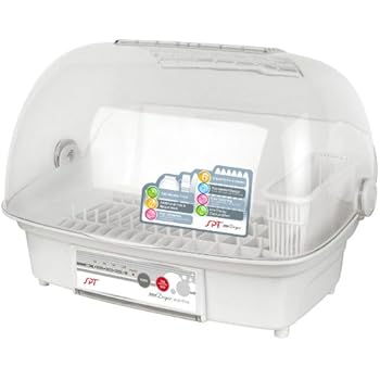 Amazon.com: Bon Home DDR100WH Heat & Dry Dish Rack: Dish Dryer Electric ...