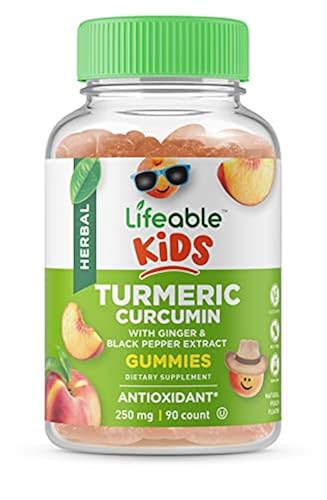 Lifeable Turmeric Curcumin and Ginger for Kids – with Black Pepper ...