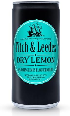 Fitch & Leedes Dry Lemon Can, Sparkling Lemon Flavored Drink 200ml ...