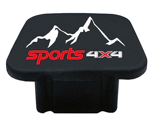 omlkibo 2 Inch Sports 4x4 Logo Trailer Hitch Tube Cover Plug Cap ...