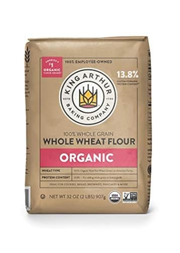King Arthur Flour, 100% Organic Whole Wheat Flour , 100% Whole Grain ...