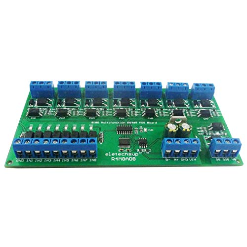 Dc 12v 24v 8 Isolated Io Din35 C45 Rail Box Uart Rs485 Mosfet Module Modbus Rtu Control Switch