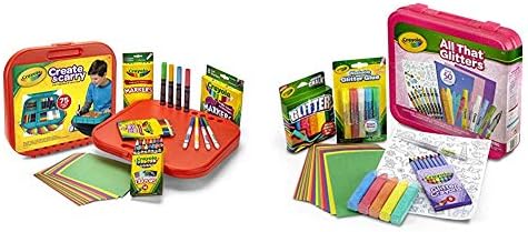 Crayola 04-6814 Create 'N Carry 75Pc Art Kit Art Gift for Kids 5 & Up ...