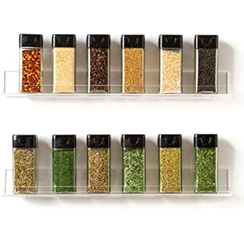 Amazon.com: Zevro KCH-06101 Zero Gravity Wall-Mount Magnetic Spice Rack ...