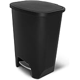 Amazon.com: Glad 13 Gallon Trash Can | Plastic Kitchen Waste Bin with ...