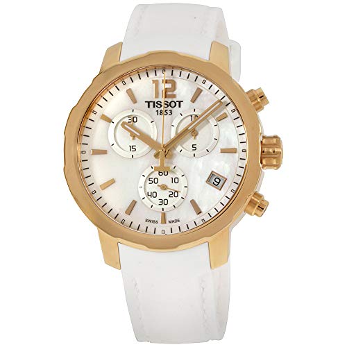 Tissot Quickster MOP Dial SS Rubber Quartz Ladies Watch T0954173711700 ...