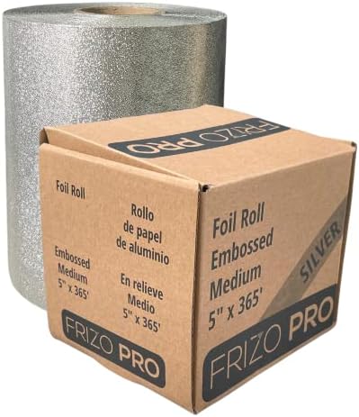 Frizo Pro Embossed Hair Foil Rolls - Medium - Silver - Pack of 1 ...