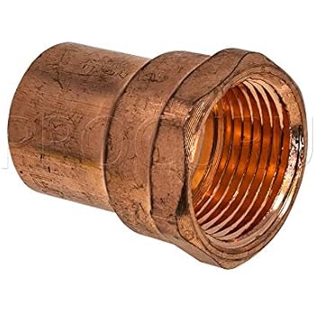 PROCURU 1-1/2" Copper Female Adapter CxF, Professional Grade, NSF Lead ...
