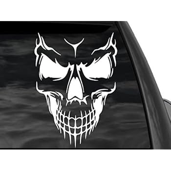 Amazon.com: Fochutech Car Window Body Sticker Skull Skeleton Rear ...