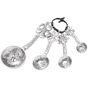 Amazon.com: Ganz 4-Piece Measuring Spoons Set, Bee Happy: Ganz ...