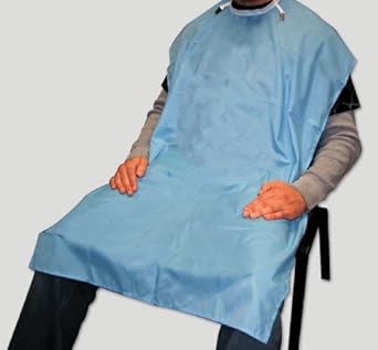 Crosstex NP4BL Plastic Patient Barrier Apron, Knee Length, 27" x 44 ...