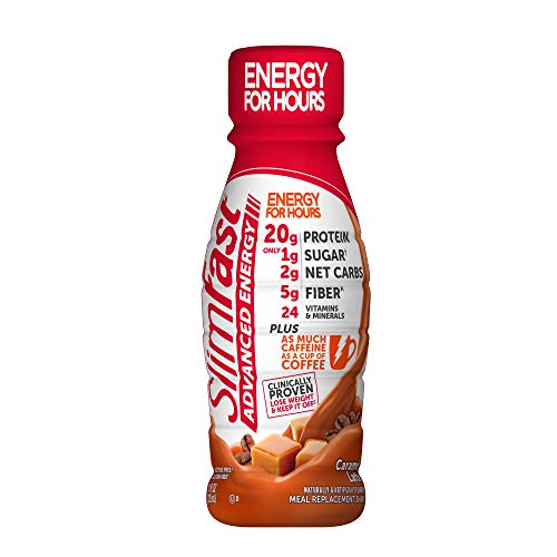 SlimFast Advanced Energy Caramel Latte Shake – Ready to Drink Meal ...