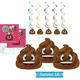 Amazon.com: Creative Converting Show Your Emojions Hanging Swirls Party ...