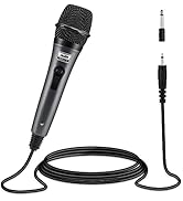 Amazon.com: Moukey Dynamic Microphone, Karaoke Microphone with 13 ft ...