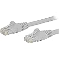 Amazon.com: StarTech.com 9ft CAT6 Ethernet Cable - White CAT 6 Gigabit ...