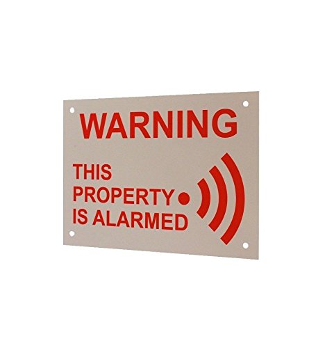 A5 External Alarm Warning Sign: Amazon.co.uk: DIY & Tools