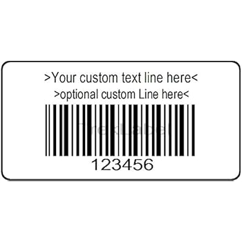 Amazon.com : 1000 Serial Number Barcode Labels 1-1/2" x 1/2" Sequential ...