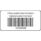 Amazon.com : 1000 Roll 1-1/2" x 1" Printed Serial Number Bar code Labels - Sequential BarCode ...