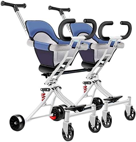 Haibeisi Folding double stroller two children detachable trolley twin ...