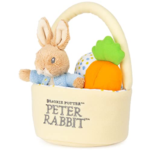 GUND Beatrix Potter Peter Rabbit Easter Basket 4-Piece Plush Set for ...