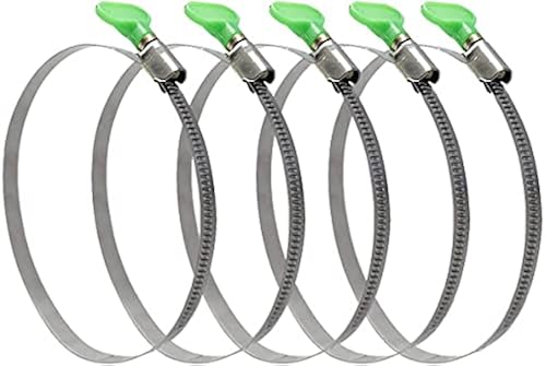 4 Inch Thumb Screw Key Adjustable 304 Stainless Steel Hose Clamps ...