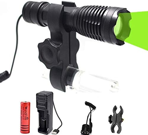 Green Light LED Torch Zoomable Coyote Hog Predator Varmint Hunting ...