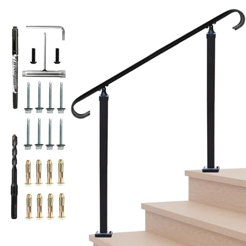 Belinova 4 Steps Handrails for Outdoor Steps?Safety Railings for Stairs ...