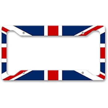 Amazon.com: Car License Plate Holder/Frame : British "Union Jack Flag ...