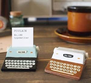 Amazon.com : Wooden Vintage Typewriter Sticky Notes Card Holder ...