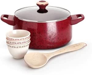 Amazon.com: Paula Deen Signature Porcelain Nonstick 6-Piece Soup'n'Stew ...