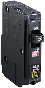 Schneider Electric QO120 Interruptor Termomagnético Enchufable de 1 Polo 20 A con Ventana y ...